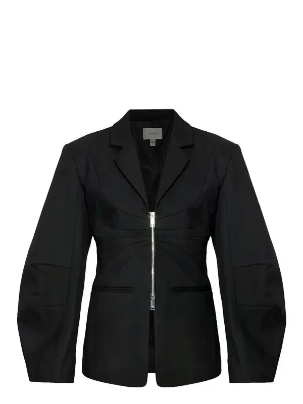 GESTUZ Tailored Zip-up Jacket - Black