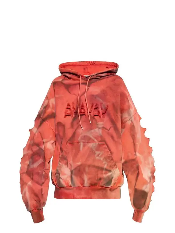 AVAVAV Laser-cut Logo Hoodie - Orange