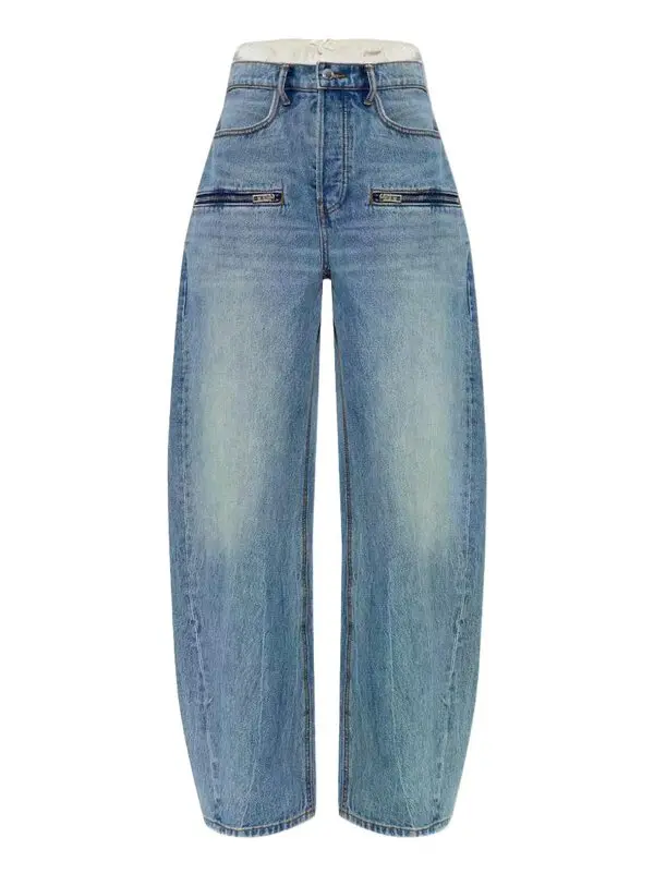 Alexander Wang Zip Cotton Jeans - Blue