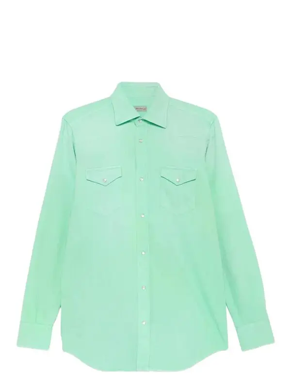 SARTORIO NAPOLI Texas Chest-pocket Shirt - Green