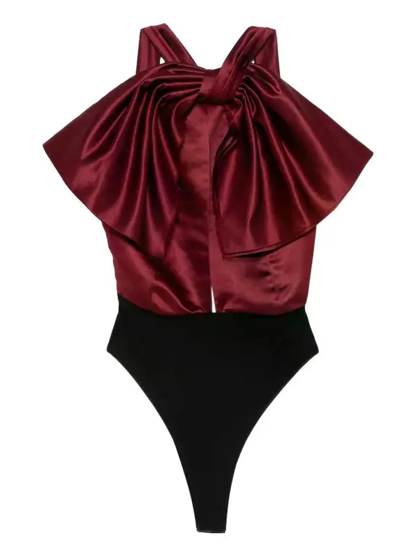 Alchemy Fashions Bow-detail Bodysuit - Red