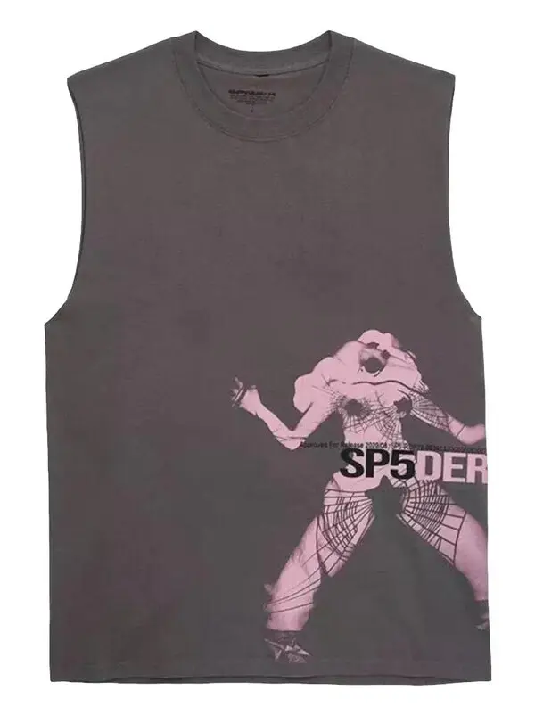 SP5DER X Young Thug Muscle Tank Top - Grey