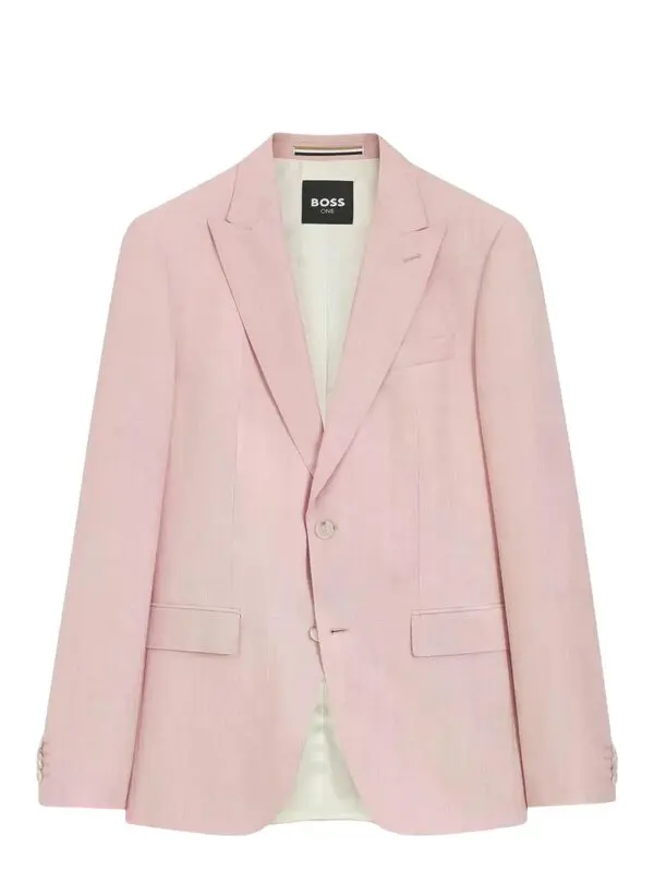 BOSS Button-fastening Suit Jacket - Pink