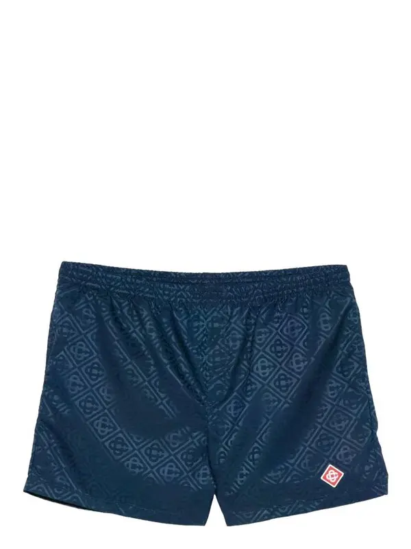 Casablanca Patterned Swim Shorts - Blue