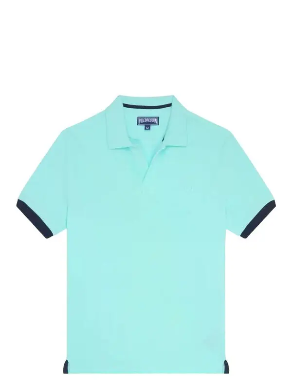Vilebrequin Embroidered-logo Polo Shirt - Blue