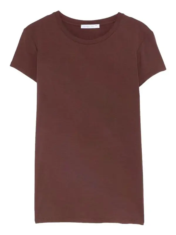 Patrizia Pepe Round-neck T-shirt - Brown