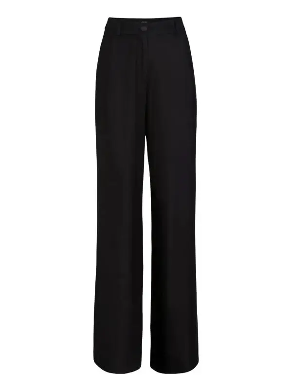 TOCCIN Solara Pleated Wide Leg Trousers - Black