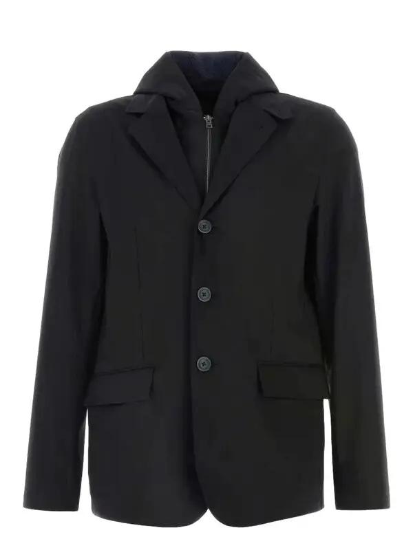 Herno Hooded Blazer - Blue