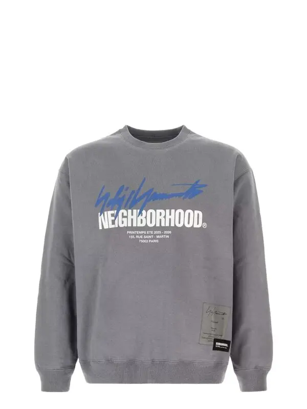Yohji Yamamoto X Neighbourhood Logo-print Sweatshirt - Grey