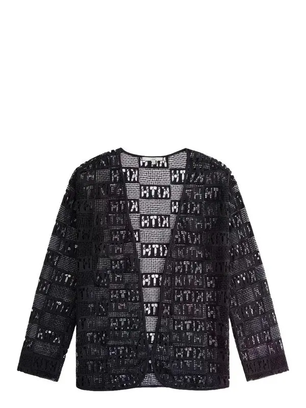 Kith Ethan Logo-lace Cardigan - Black