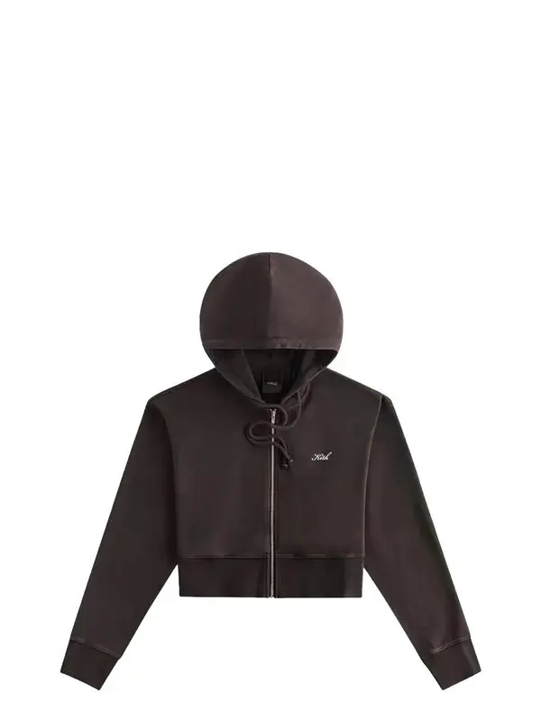 Kith Zipped Hoodie - Brown