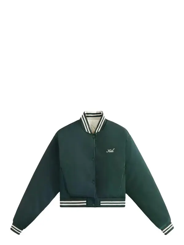 Kith Landry Ii Cropped Bomber Jacket - Green