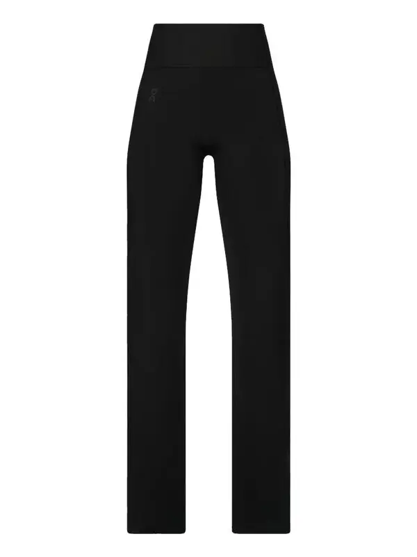 On Flared Stretch Leggings - Black