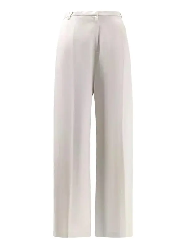 ALYSI Wide Leg Linen Trousers - Neutrals