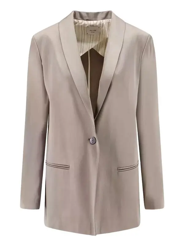 ALYSI Single-breasted Blazer - Neutrals