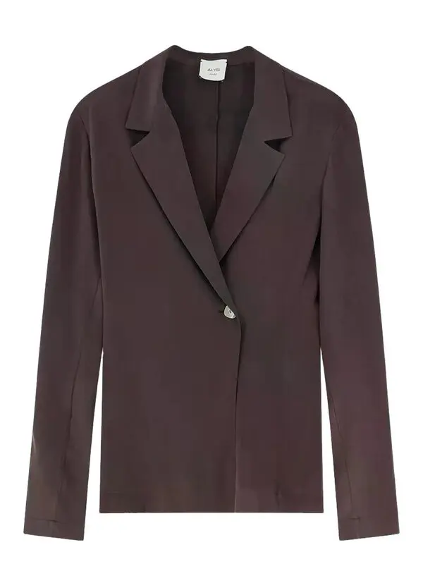 ALYSI Single-button Lapel Blazer - Brown