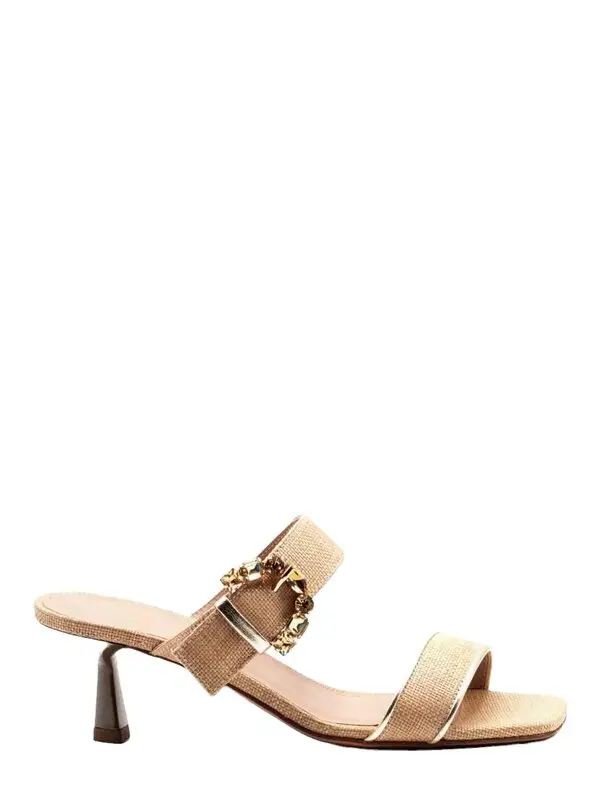 FESTA MILANO Buckle Strap Sandals - Neutrals