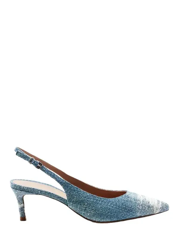 FESTA MILANO Bruny Pointed Buckle Pumps - Blue