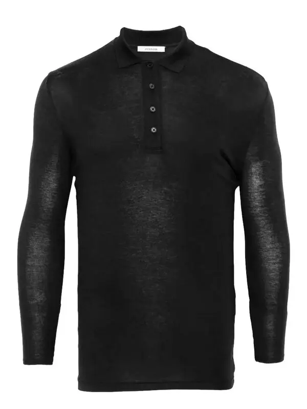 ENTIRE STUDIOS Button-fastening Polo Shirt - Black
