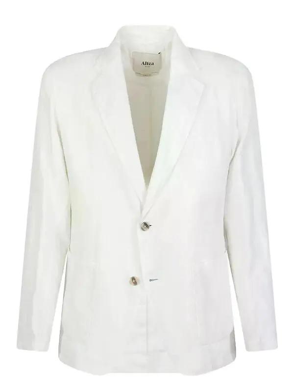 Altea Button Single-breasted Blazer - White
