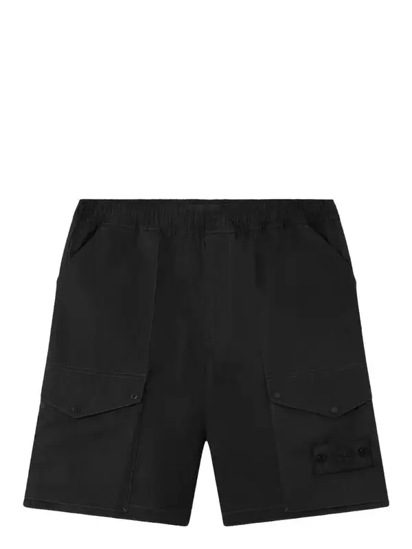Stone Island Pocket Cargo Shorts - Black