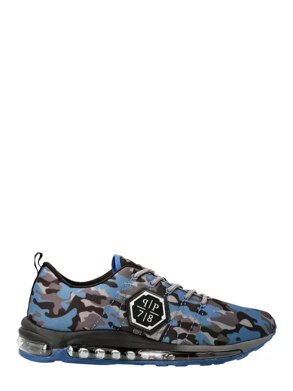 Philipp Plein Camouflage Runner Sneakers - Blue