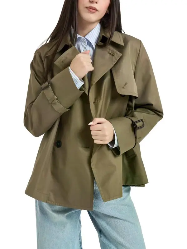 Max Mara Button Double-breasted Coat - Green