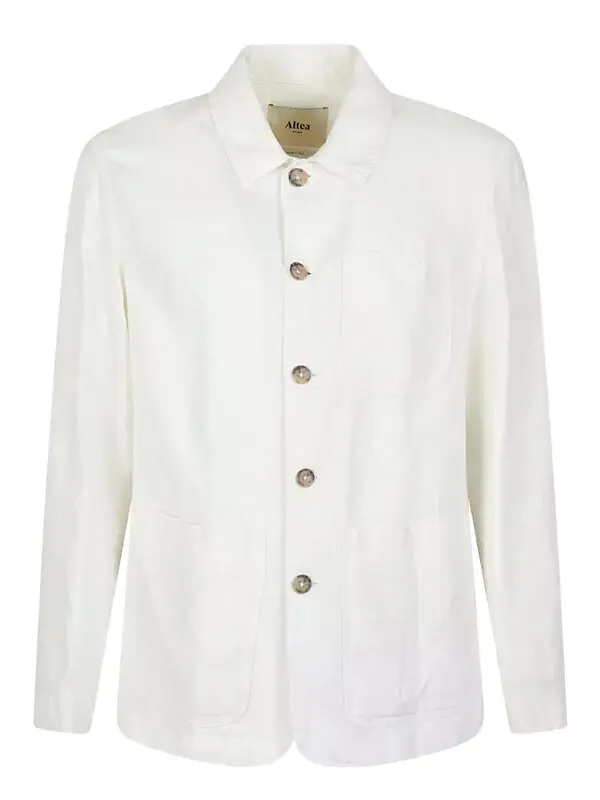 Altea Button-up Overshirt - White