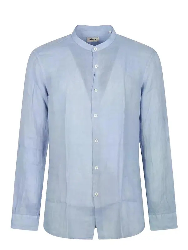 Altea Collarless Shirt - Blue