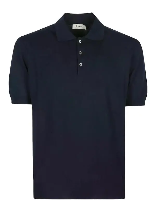 Altea Button-up Polo Shirt - Blue