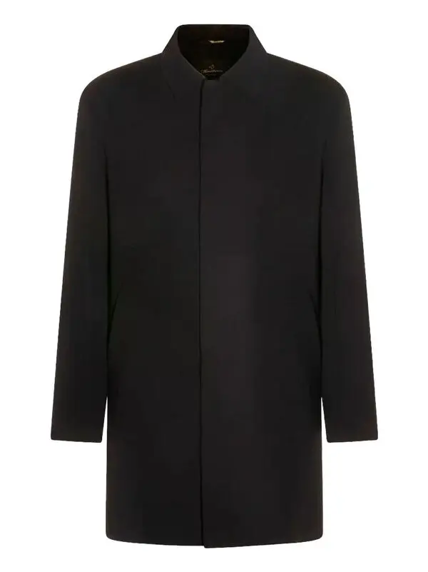 MONTECORE Collared Coat - Black