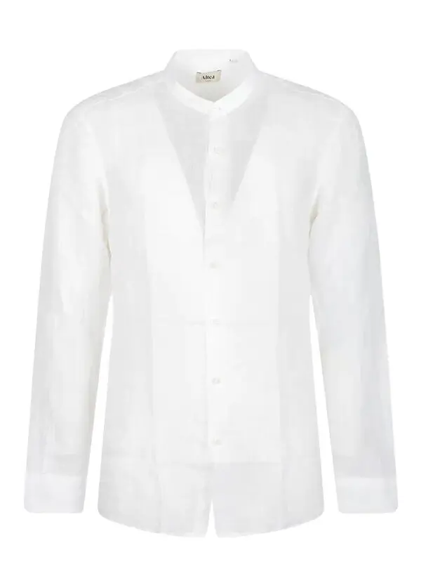 Altea Mandarin-collar Shirt - White