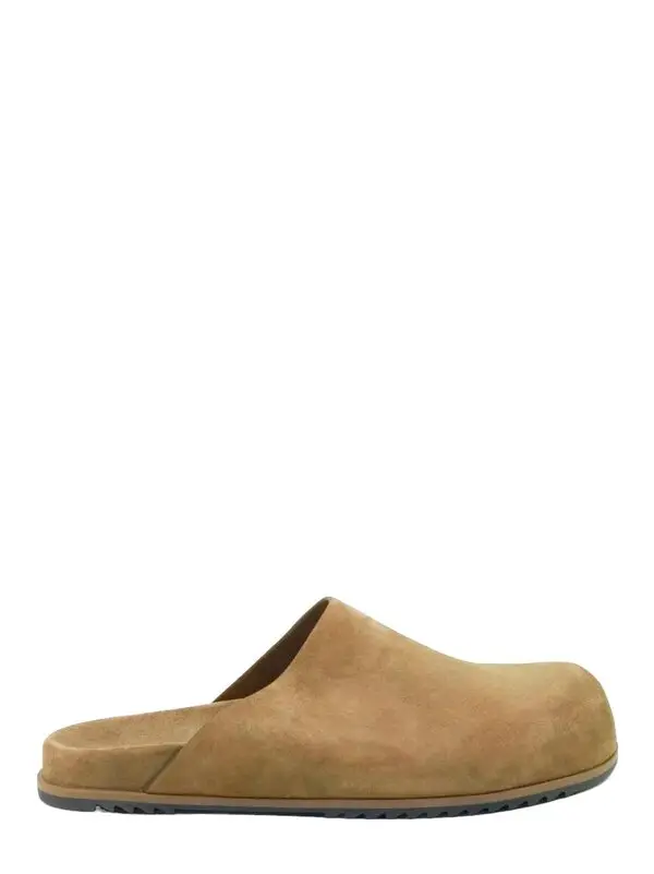 Rick Owens Granola Suede Mules - Neutrals