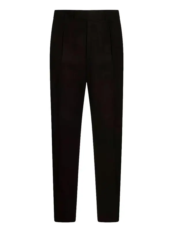 Zegna Pleated Trousers - Black