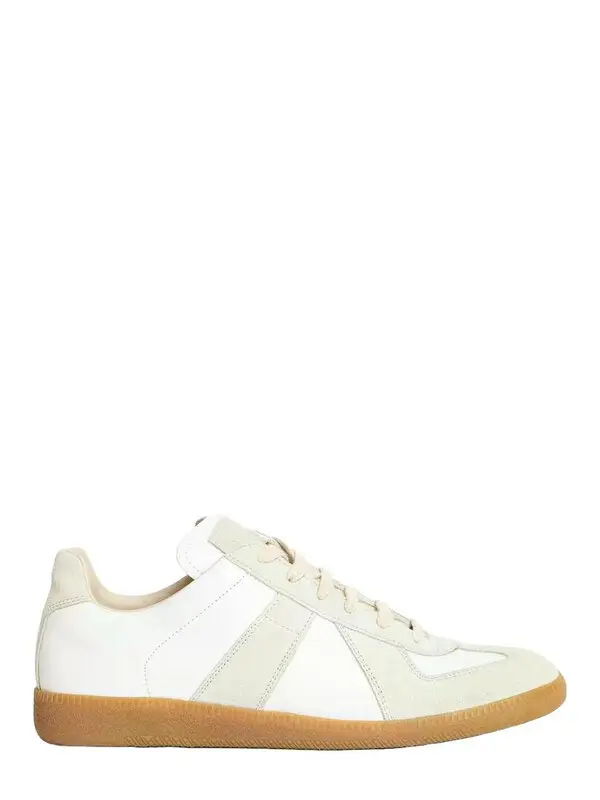 MAISON MARGIELA Replica Leather Sneakers - White