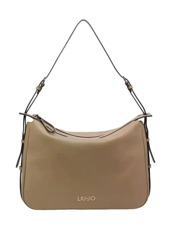 Liu Jo Logo Zip Shoulder Bag - Neutrals