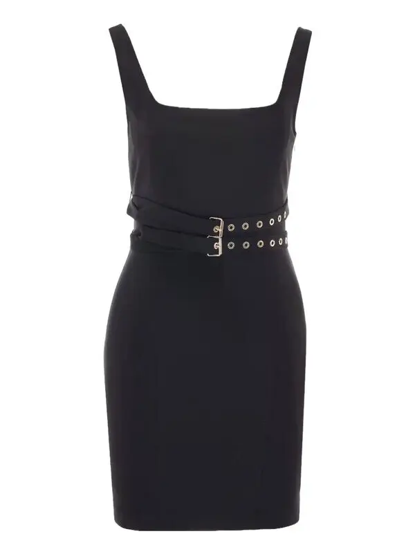Liu Jo Belt Boat Neck Mini Dress - Black