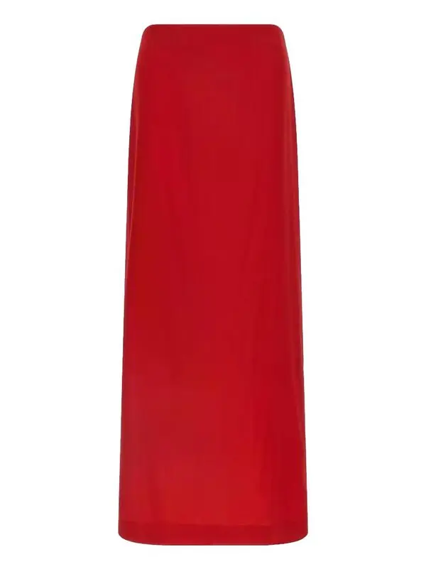 ARMARIUM Florence Maxi Skirt With Split Detail - Red