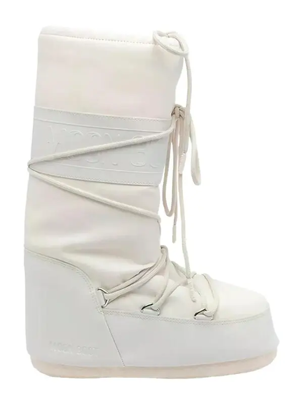 Moon Boot Logo Lace Boots - Neutrals