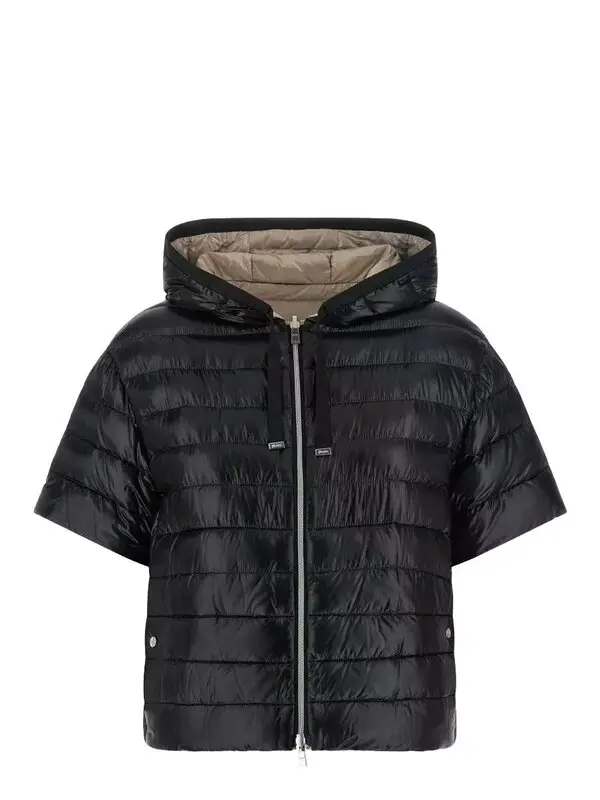 Herno Reversible Hooded Jacket - Black