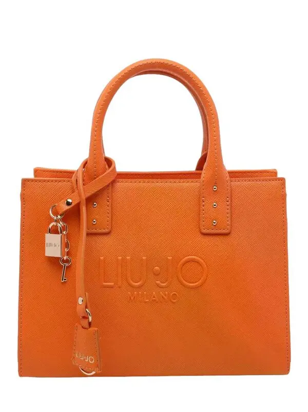 Liu Jo Embossed Charm Detail Tote - Orange