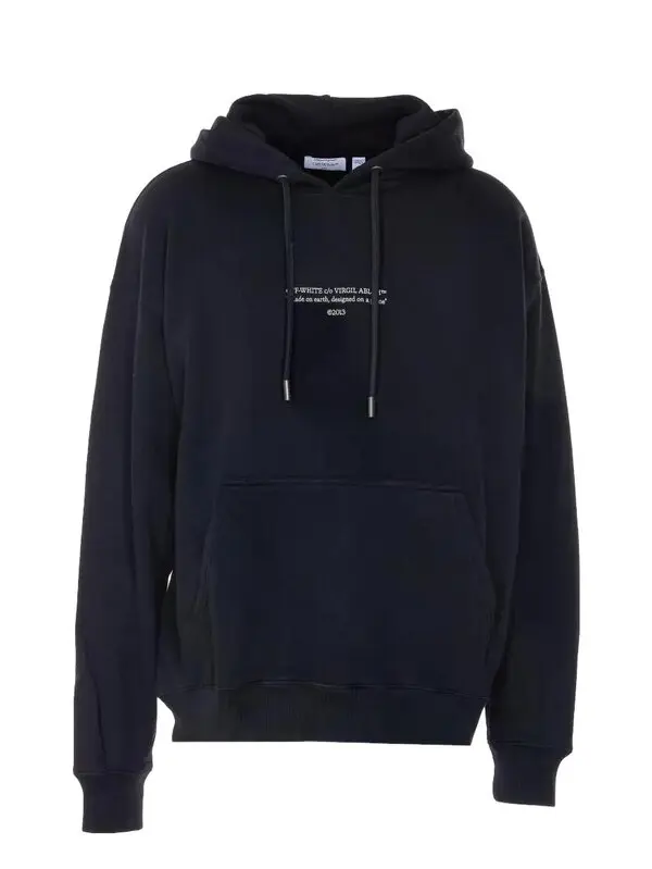 Off-White Printed Hoodie - Blue