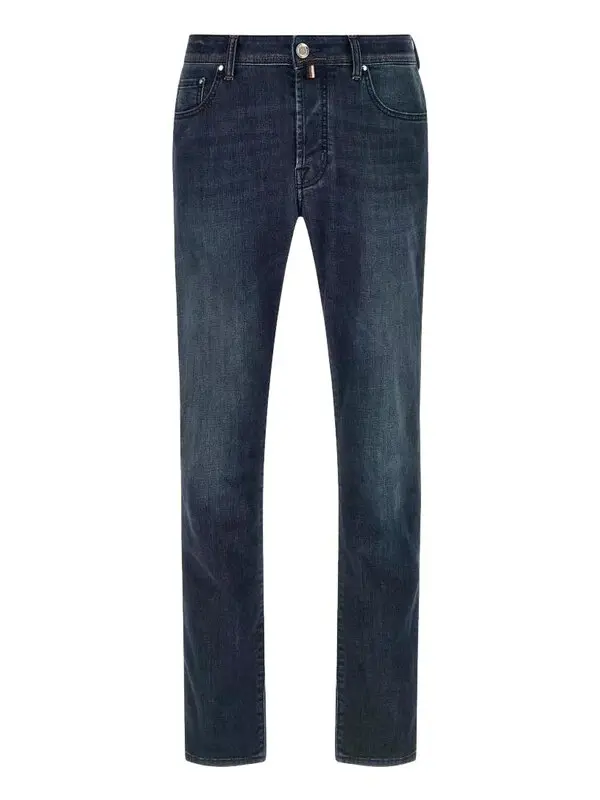 Jacob Cohen Bard Slim Stonewashed Jeans - Blue