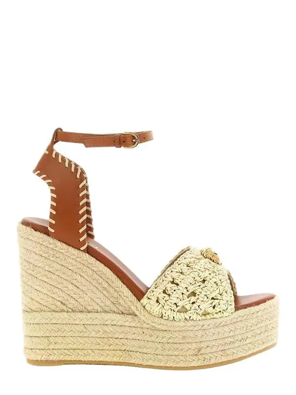 Versace La Medusa Woven Espadrilles - Brown