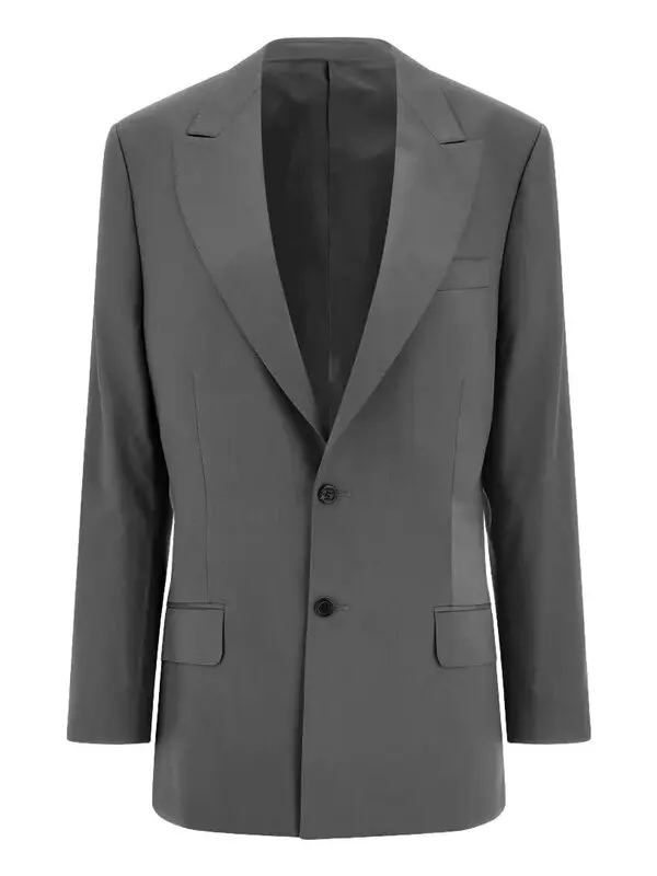 ARMARIUM Peak Lapel Single-breasted Blazer - Grey