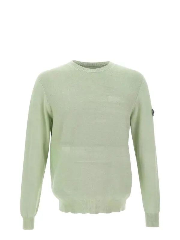 Peuterey Logo-patch Crew-neck Sweatshirt - Green