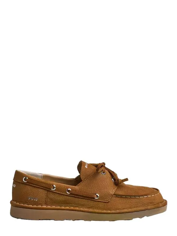 PANCHIC Lace-up Boat Shoes - Brown