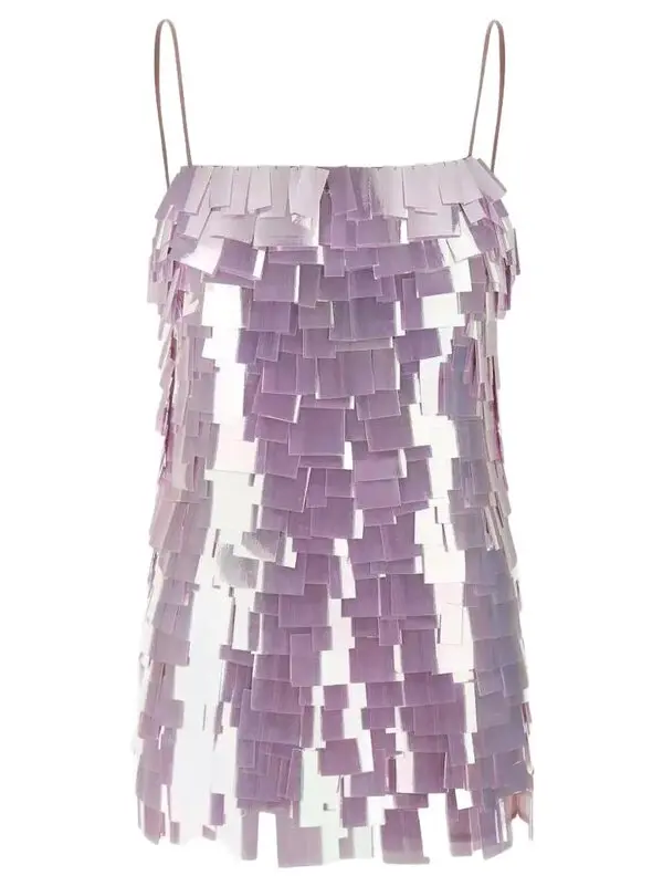 Retrofete Lucasta Sequin-embellished Mini Dress - Purple