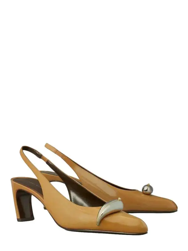 Tory Burch Pierced Slingback Pumps - Neutrals