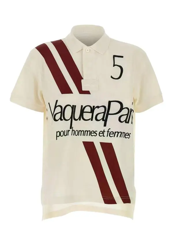 Vaquera Logo-print Embroidered Polo Shirt - Neutrals